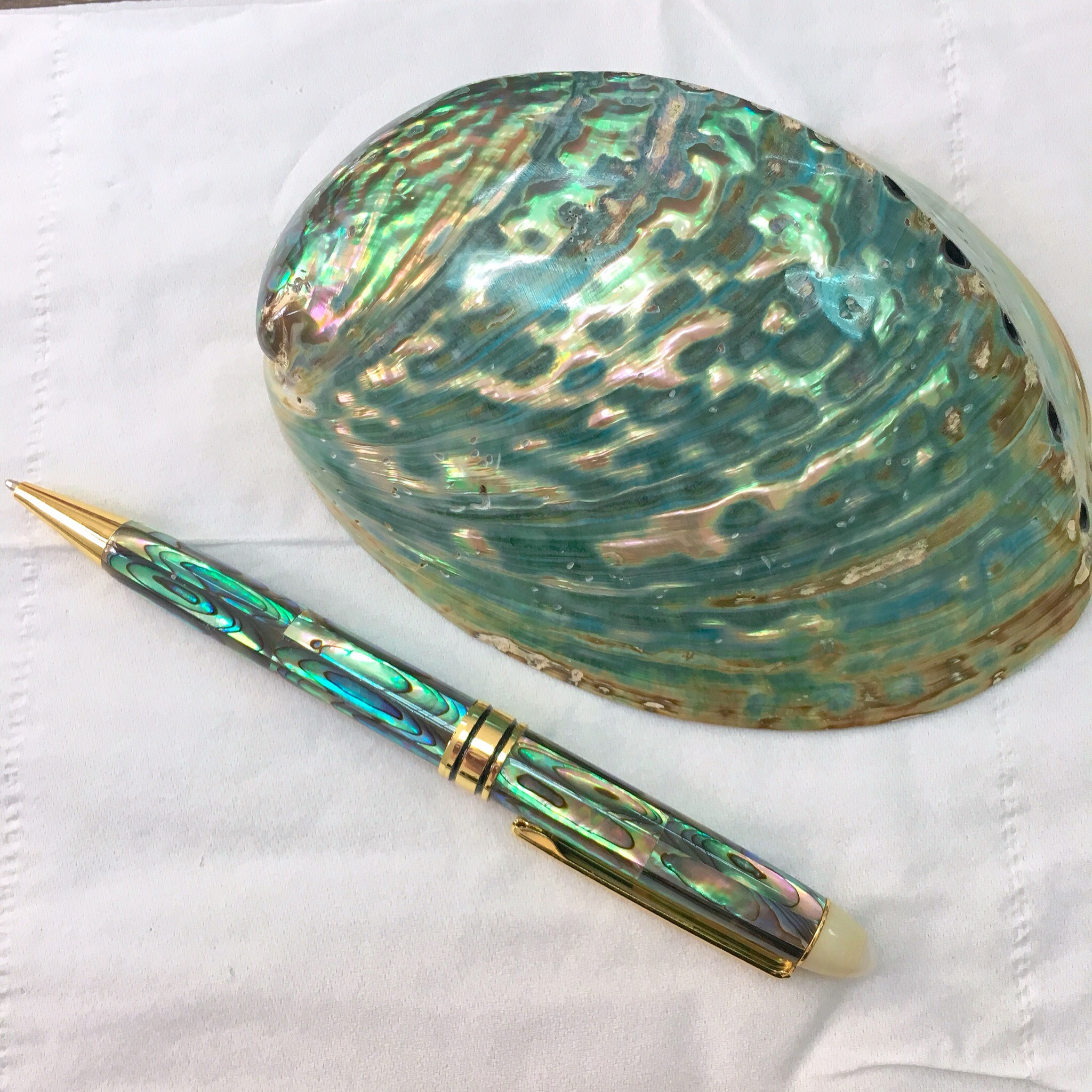 Ball Point Pen, Mother of Pearl Pen Made Paua Abalone Shell – Vitracraft